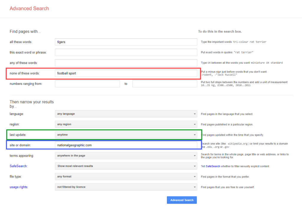 How to search Google part 3 – How to use the advanced search tool ...