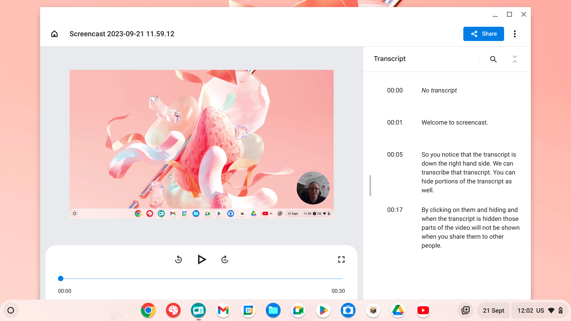 Introducing Chromebook Screencast – Using Technology Better (JP)